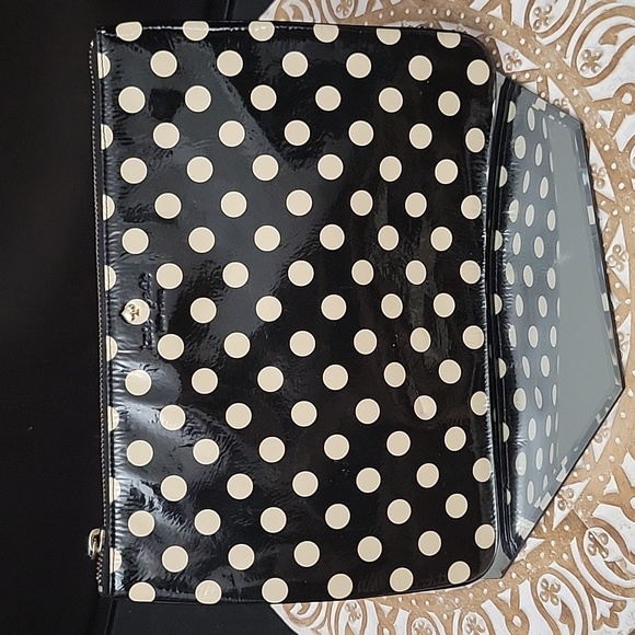 kate spade | Accessories | Kate Spade Patent Leather Polka Dot Pouch Bag | Poshmark